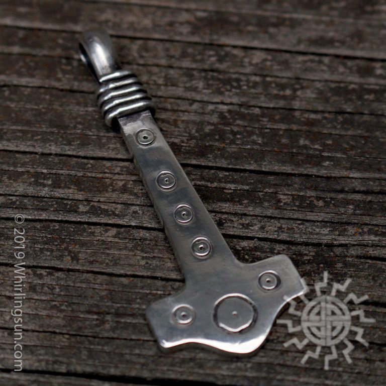 Silver Anglo Saxon Thunor’s Hammer – WhirlingSun